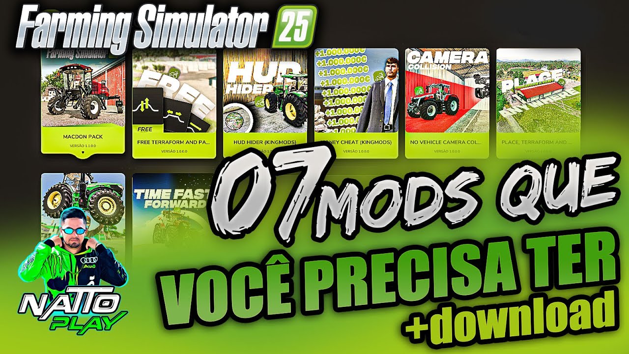 PC 07 MODS QUE VOCÊ PRECISA TER NO SEU FS25 - YouTube