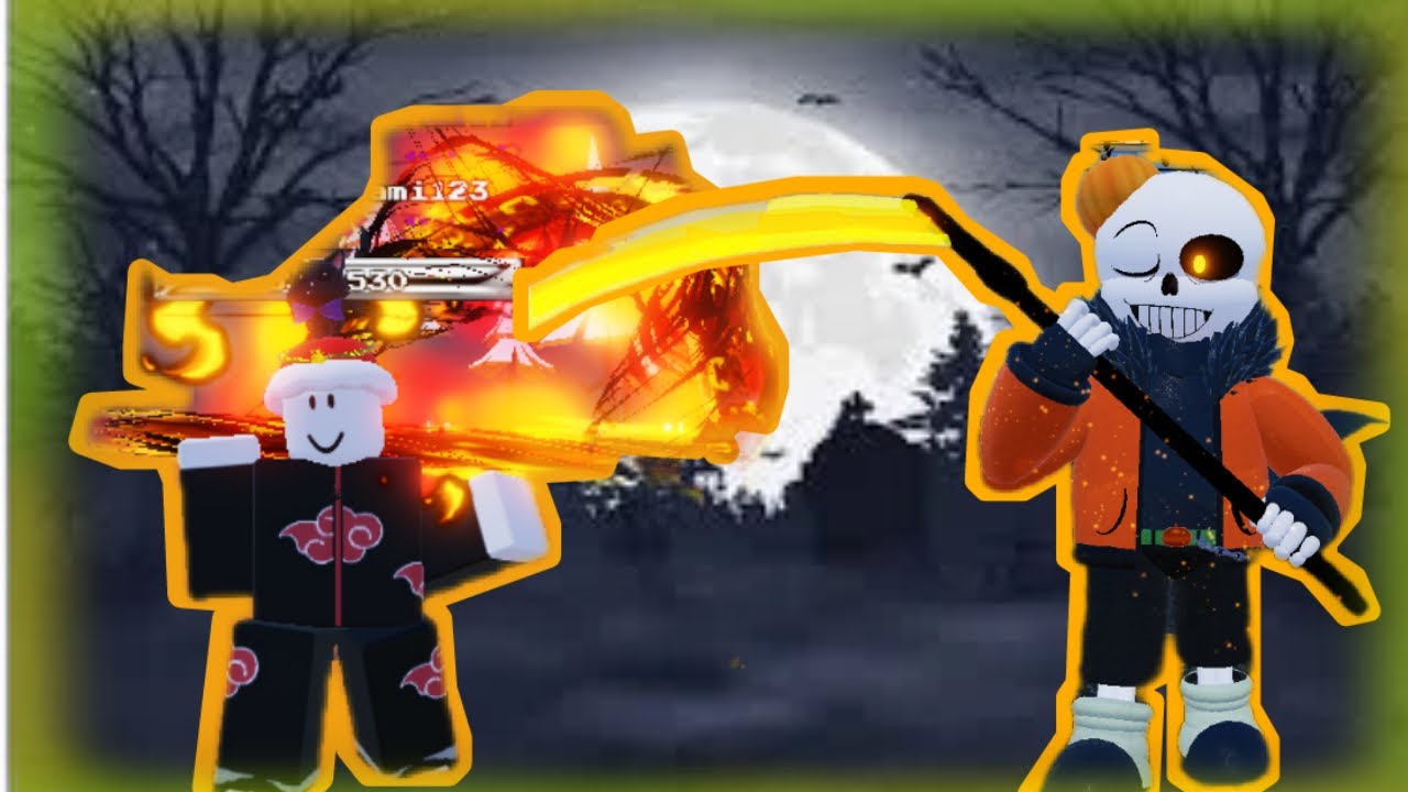 CODES + EVENT Halloween Scythe remake Pumpkin Sans Showcase Undertale ...