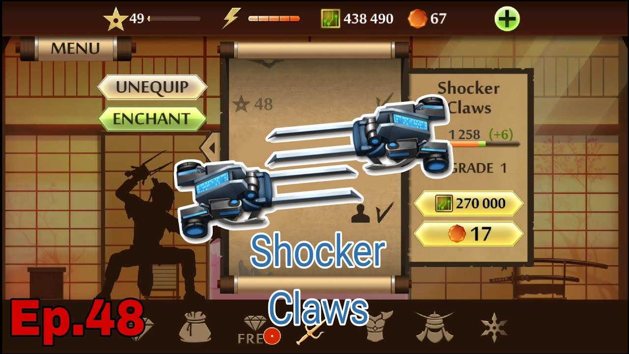 Fight with new Shocker Claws weapon in shadow Fight 2 Ep.48 (Fight ...
