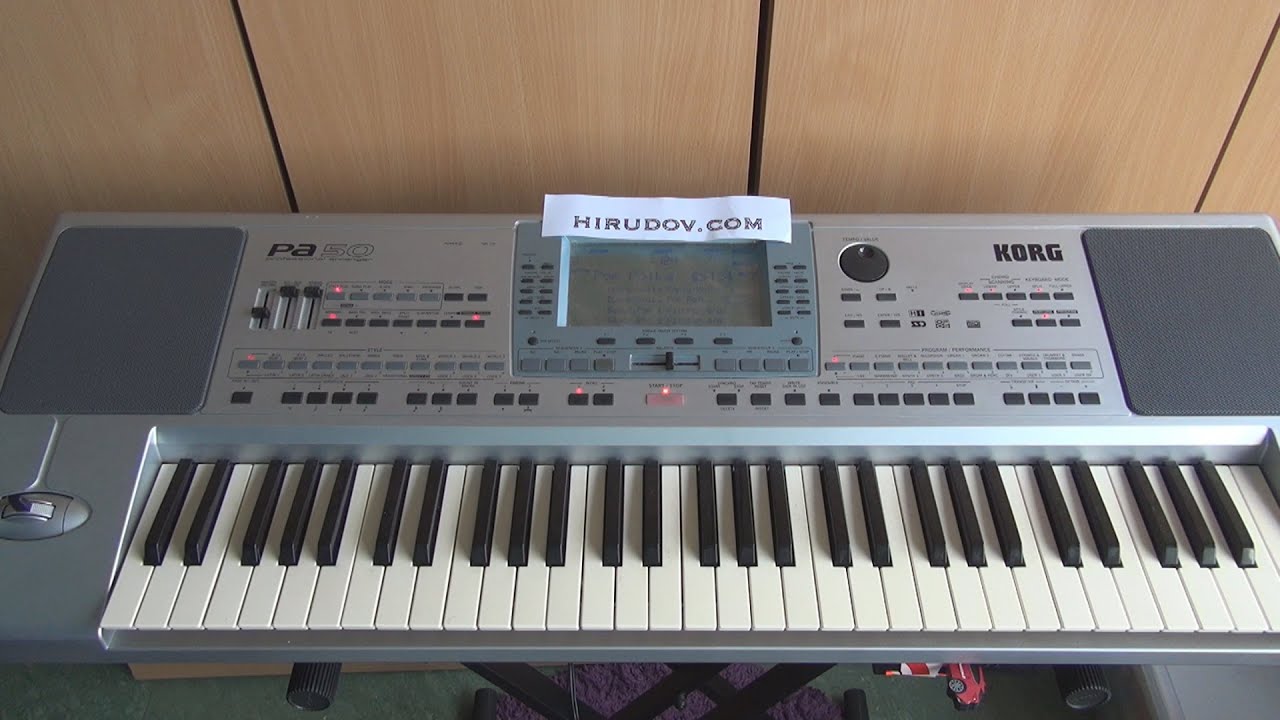Korg PA 50 synth performing Pop Polka Music Style - YouTube