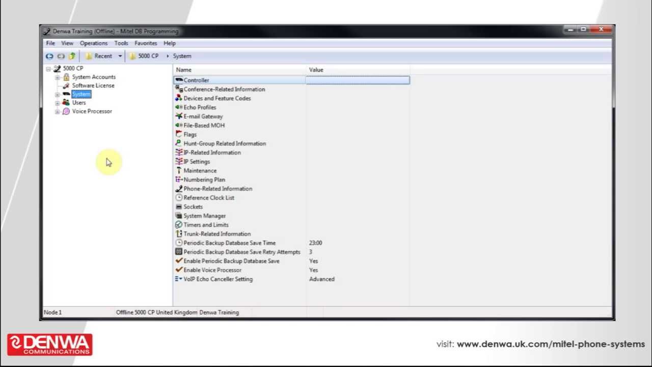 How to create an account code on the Mitel 5000 - YouTube
