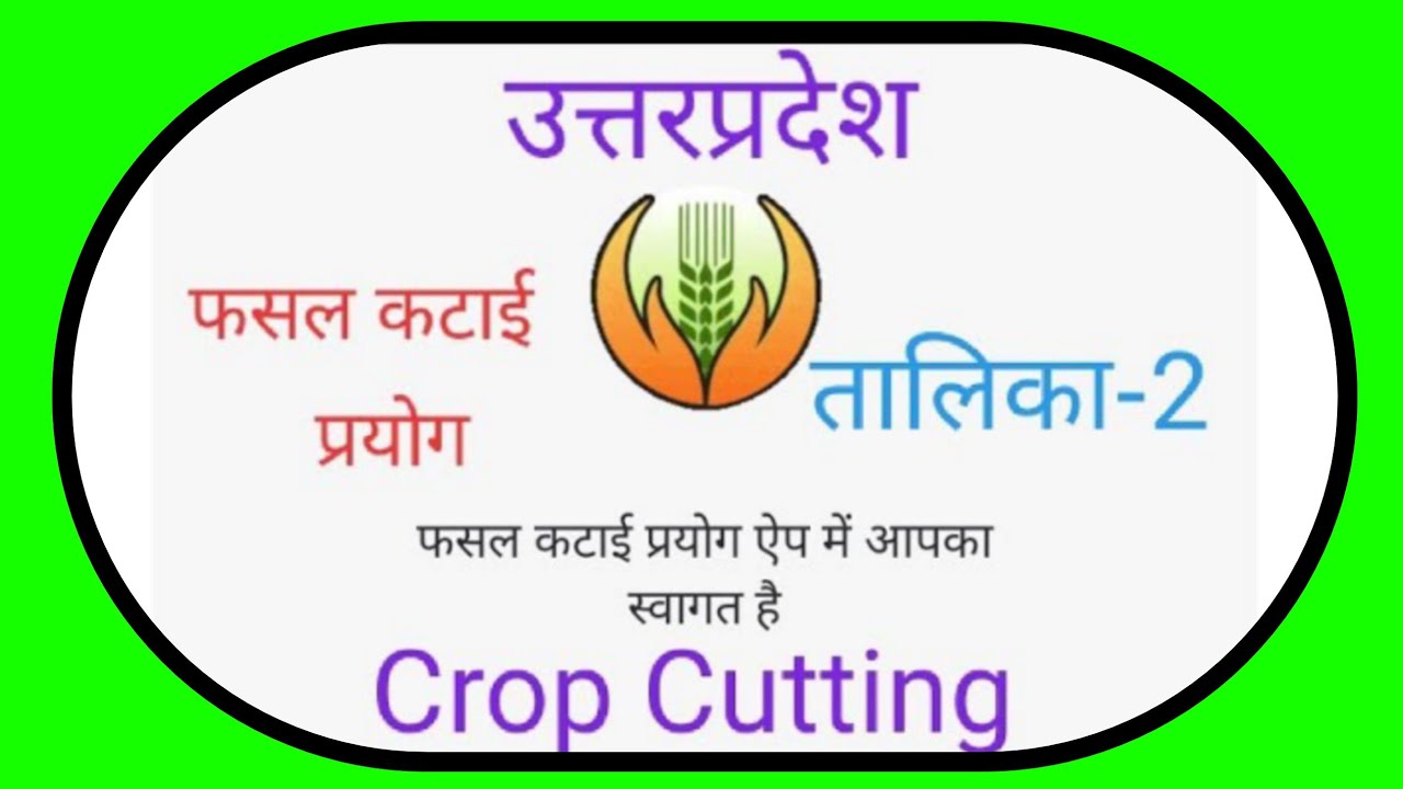 CCE Crop cutting Experiment Table no 2 UP||cce agri app||क्रॉप कटिंग ...