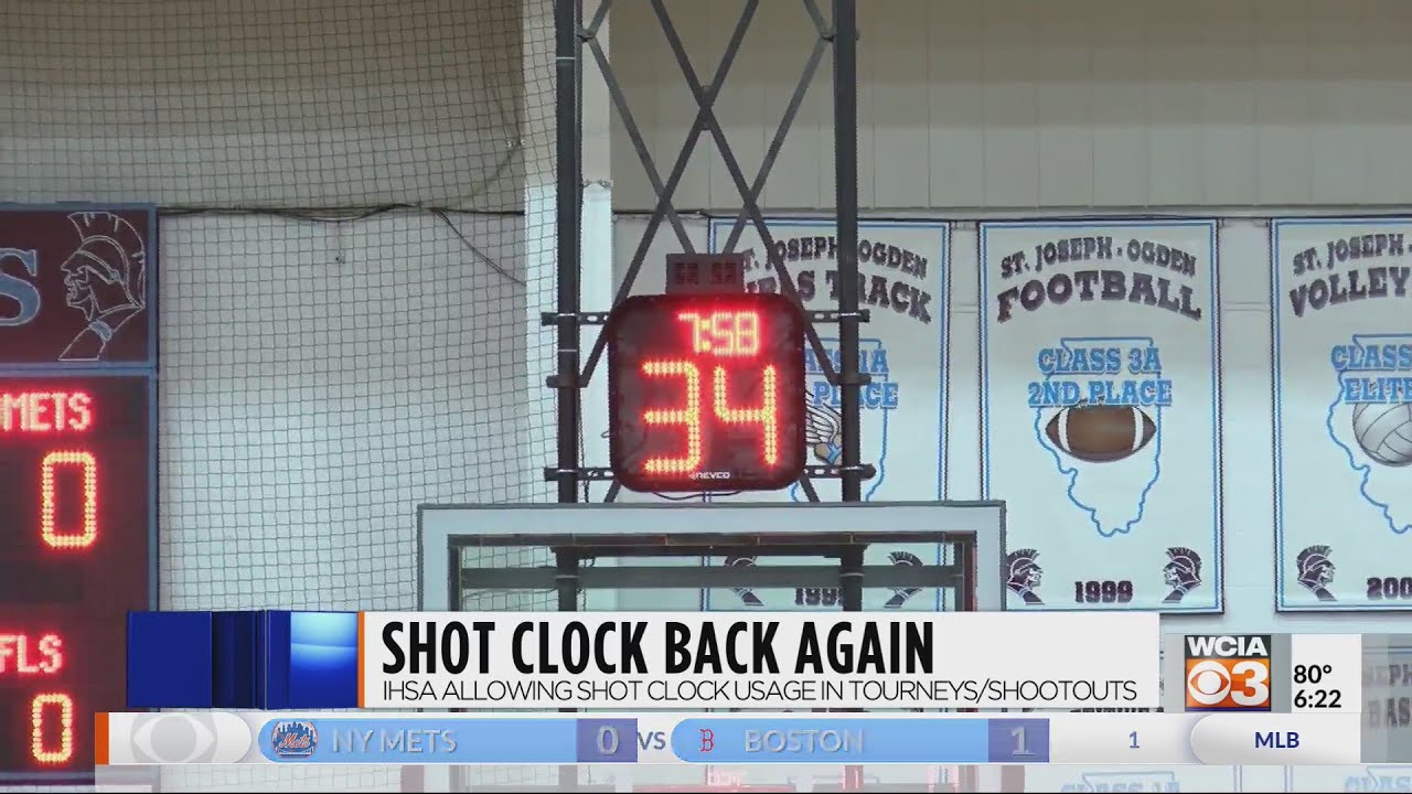 Status quo for shot clock after limited IHSA debut - YouTube