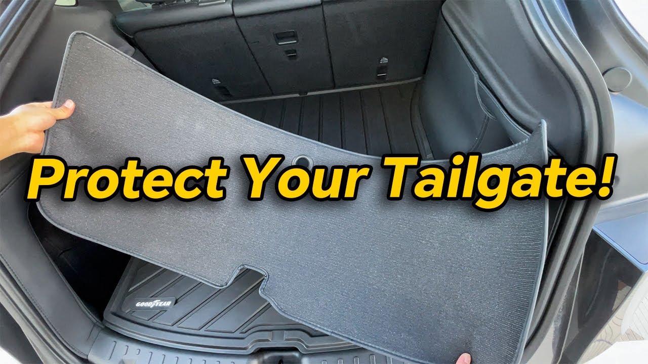 Tesla Model Y Juniper Rear Trunk Tailgate Leather Protector | Easy ...