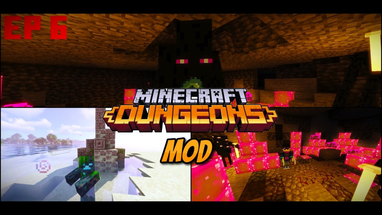 Minecraft Dungeons Mod EP6: More Bosses (ENDERSENT) - YouTube