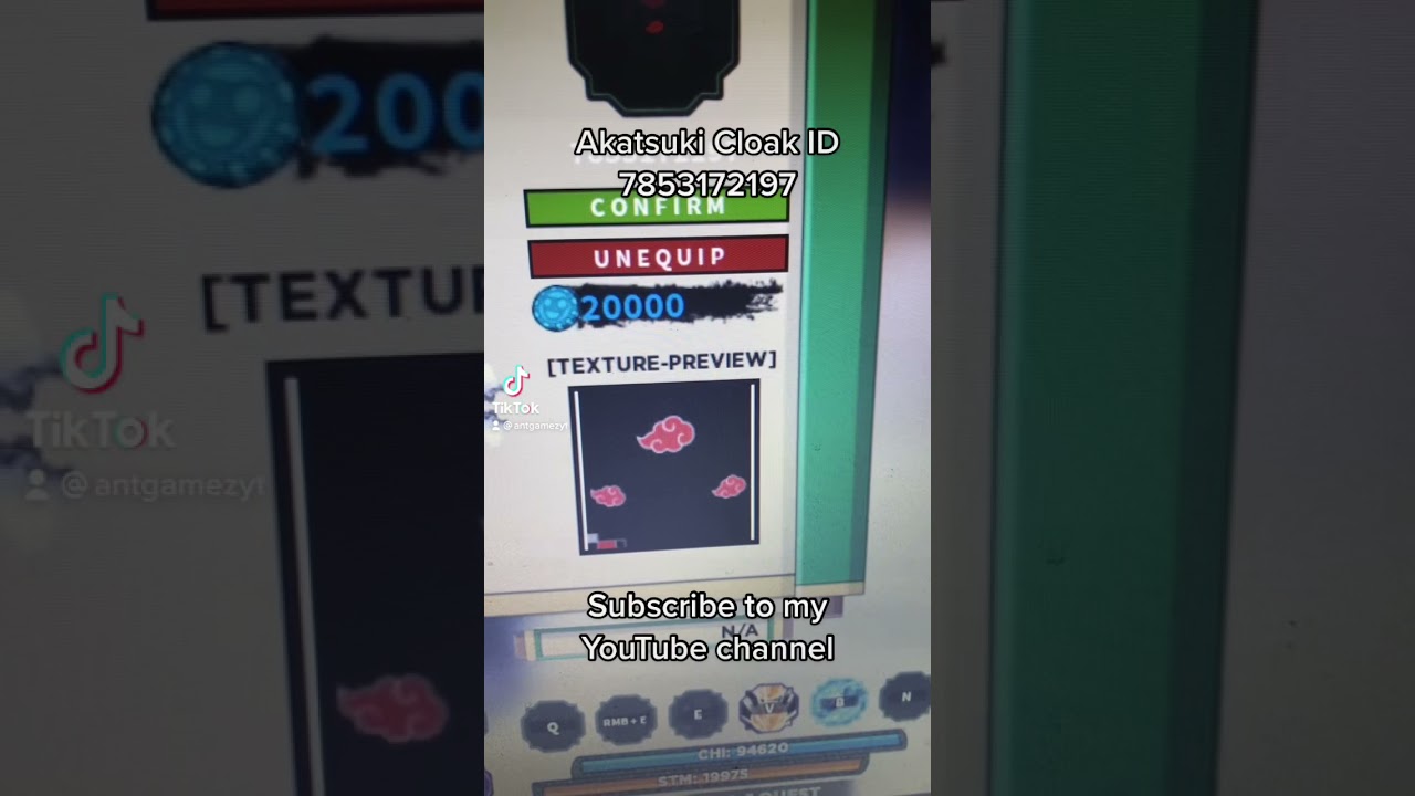 New Shindo Cloak ids🔥 - YouTube