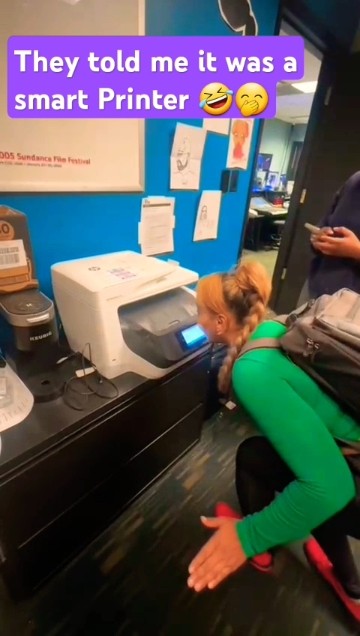 The told me it was a smart printer 🤣🤭 #prank #pranks # ...