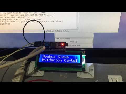 Linuxcnc communicate with arduino modbus slave - YouTube
