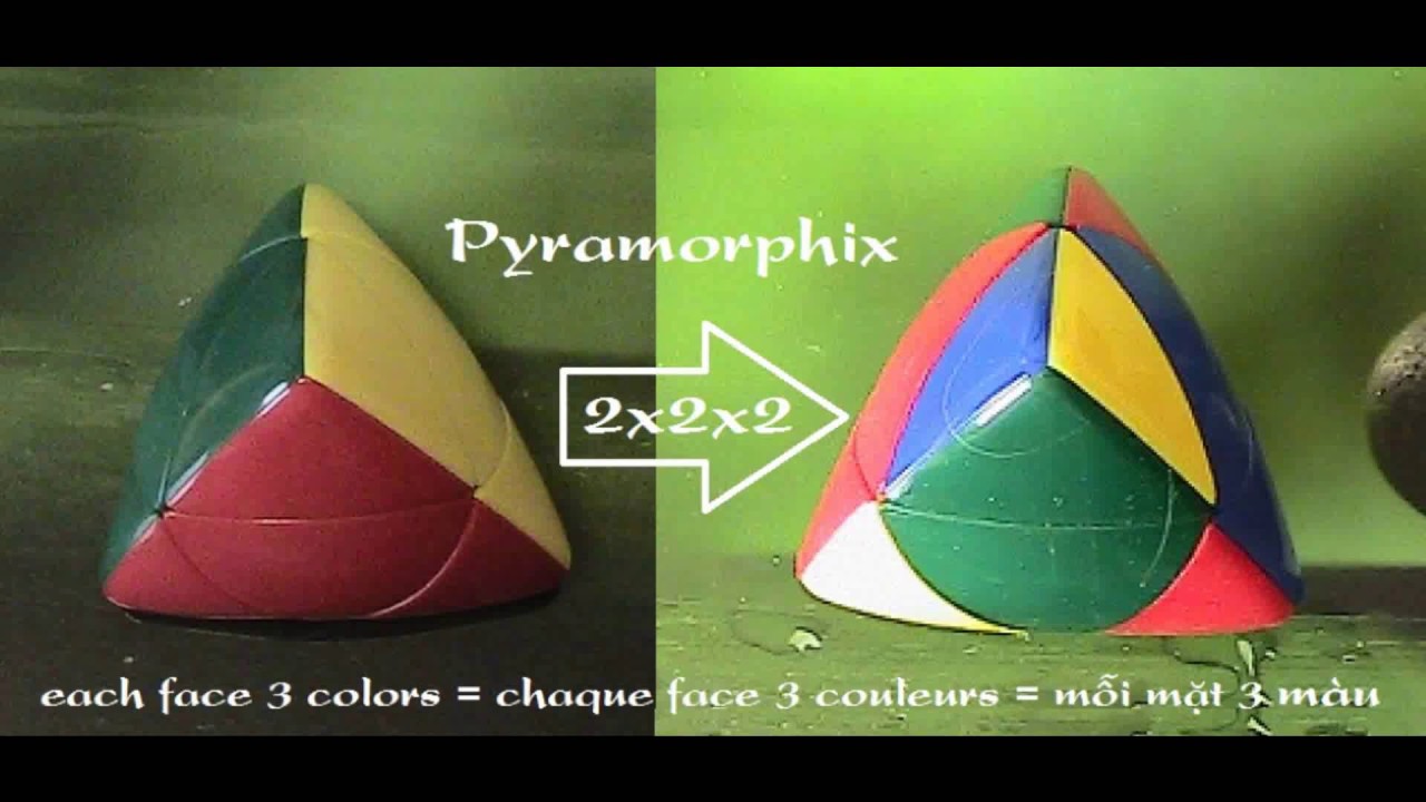 2x2x2 18 Pyramorphix Pattern 3 Faces T² - YouTube