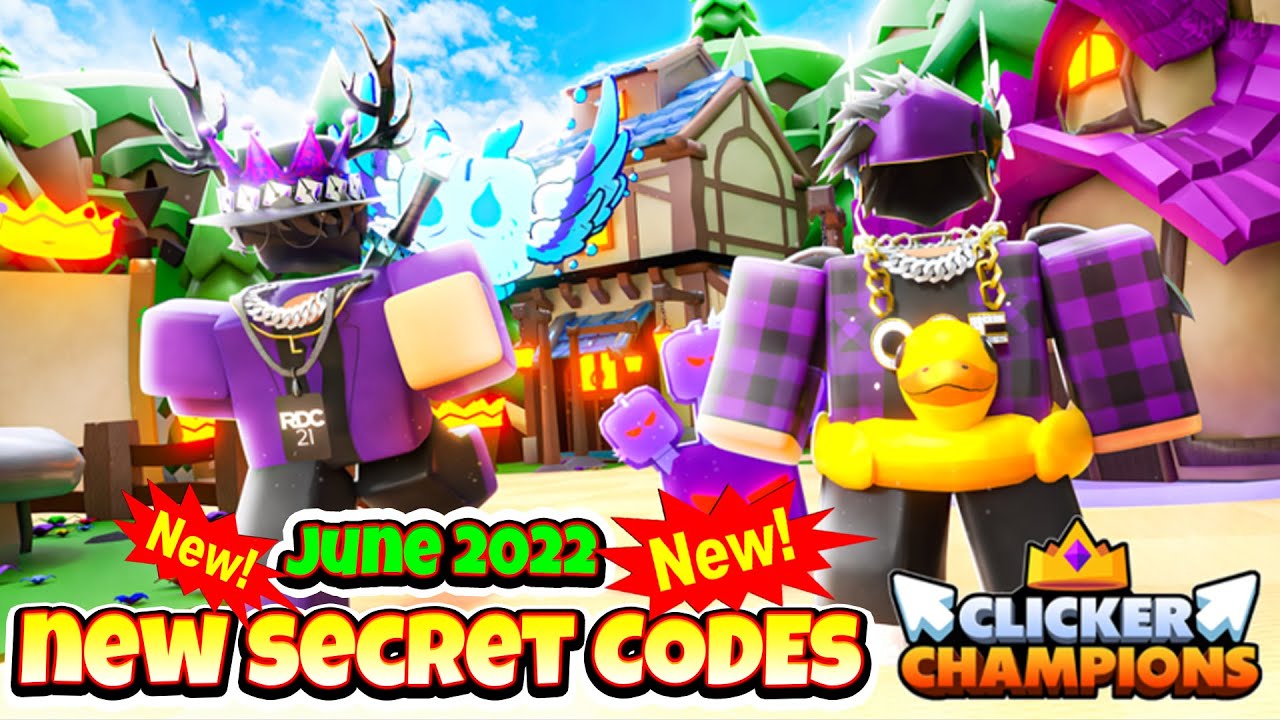 2022 ALL SECRET CODES Roblox [🏆 100K] 👑 Clicker Champions, NEW CODES ...