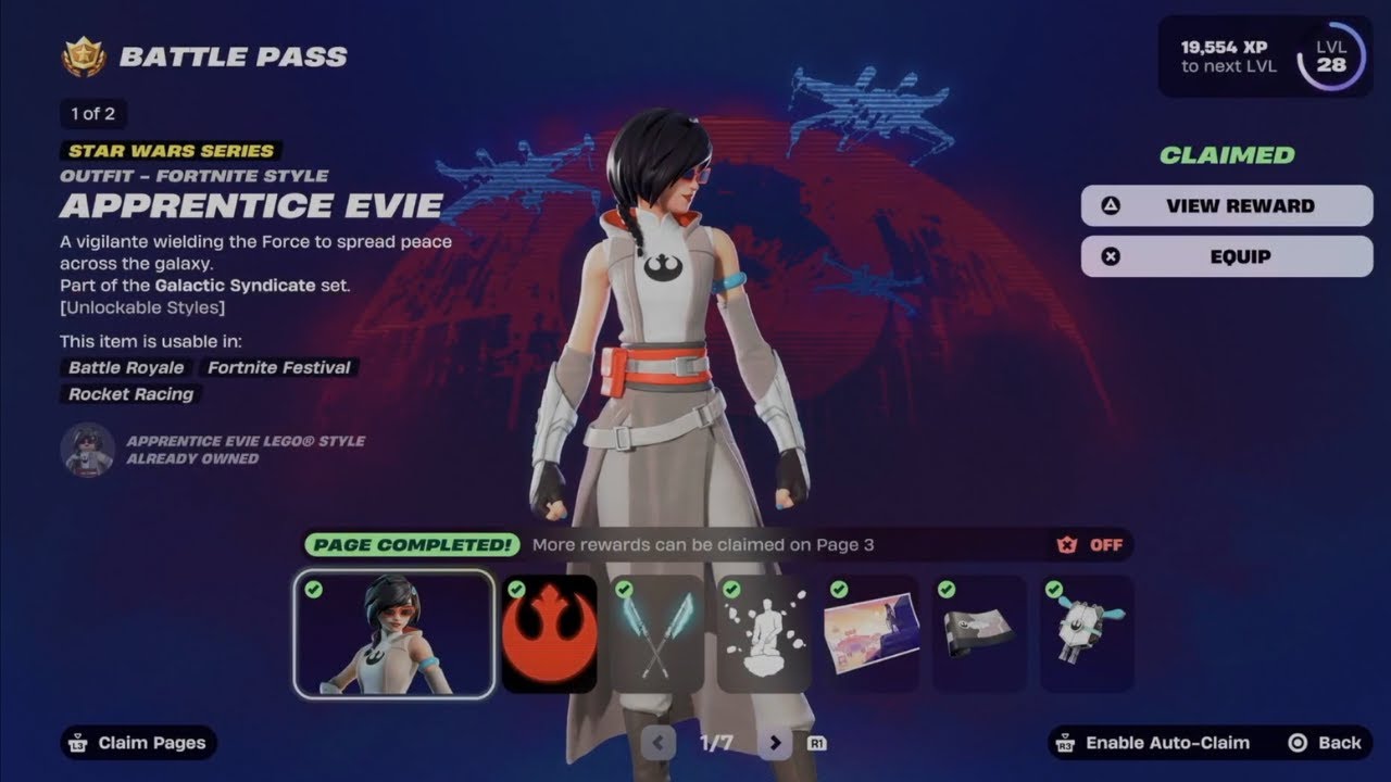 How to Unlock Apprentice Evie Skin in Fortnite | Battle Pass Rewards ...