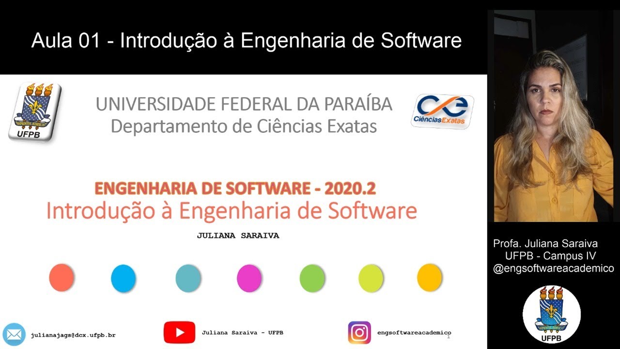 ENGENHARIA DE SOFTWARE - AULA 01. Introdução à Engenharia de Software ...