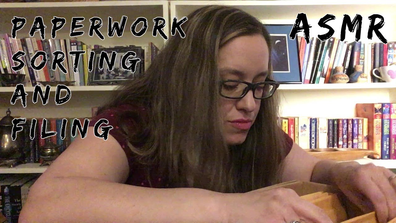 (ASMR) Sorting and Filing Paperwork- So boring, sleep guaranteed! - YouTube