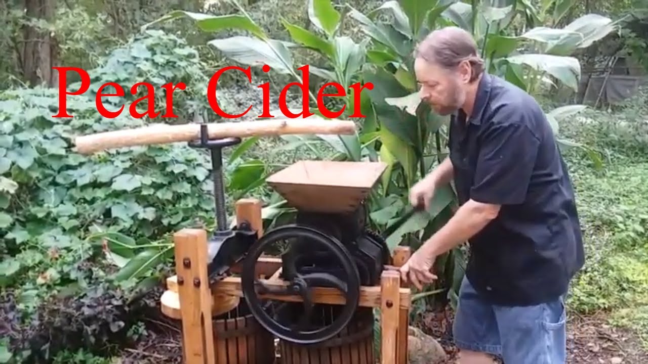 Pear Cider from Dads Old Cider Press - YouTube