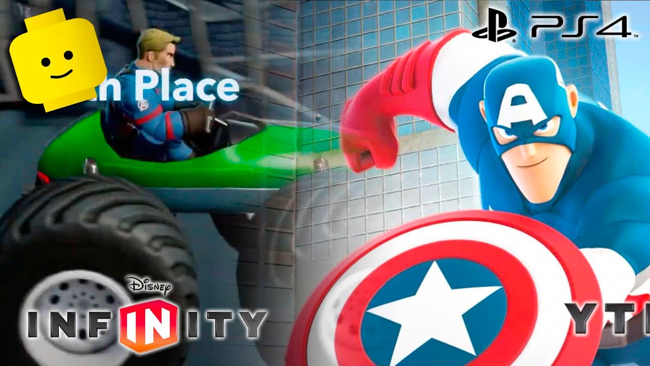 CAPTAIN AMERICA Marvel Superhero - Racing Cars Video Game PS4 Disney ...