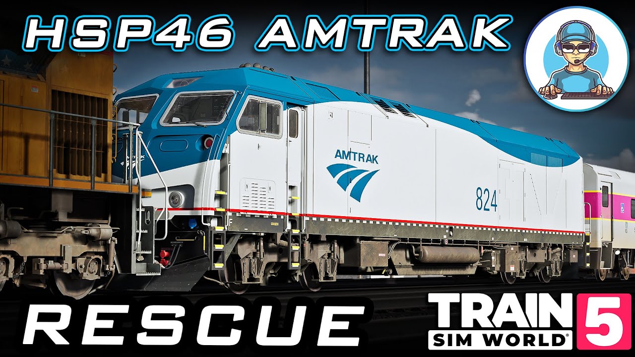 HSP46 Amtrak Rescue (Custom Livery) @TrainSimWorld @amtrak - YouTube
