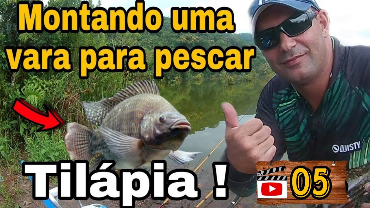 COMO MONTAR UMA VARA PARA PESCARIA DE TILÁPIA#peixe #pescaria # ...