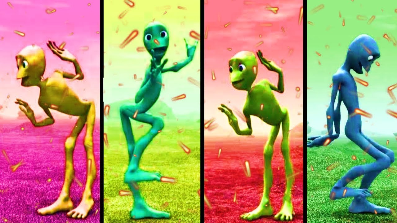 dance challenge dame tu cosita vs me kemaste Alien Green dance ...