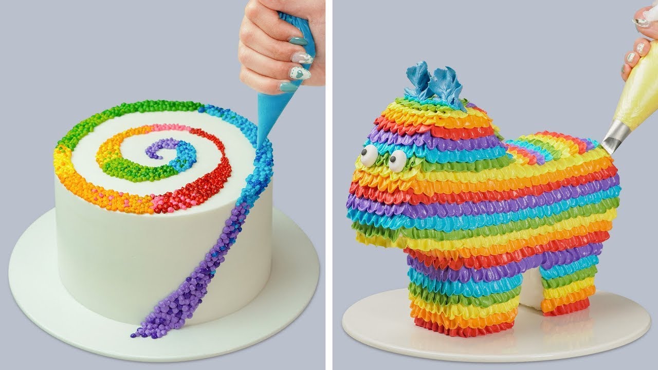 Fun and Creative Rainbow Cake Decorating Ideas Compilation | Yummy ...