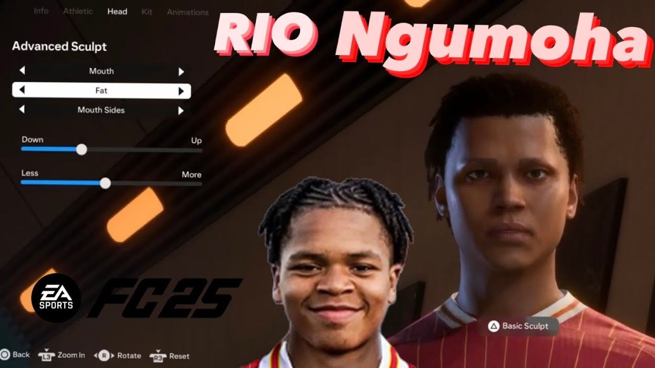 EAFC25 | RIO Ngumoha Face creation | The easy way - YouTube