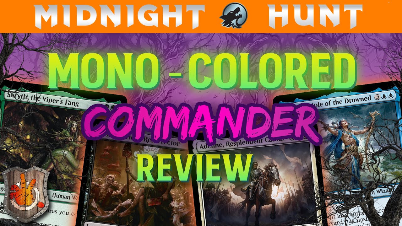 The Mono-Colored Commanders from Midnight Hunt | The Command Zone 422 ...