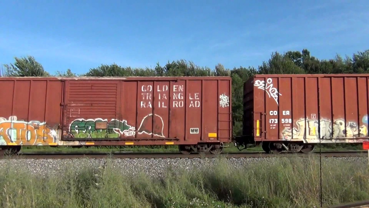 Norfolk Southern 6811 Triclops Unit on Freight Train - YouTube