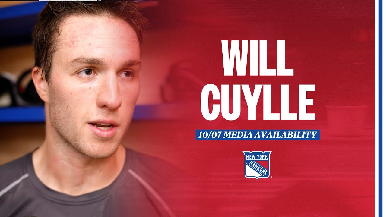 New York Rangers: Will Cuylle Media Availability | October 7, 2023 ...