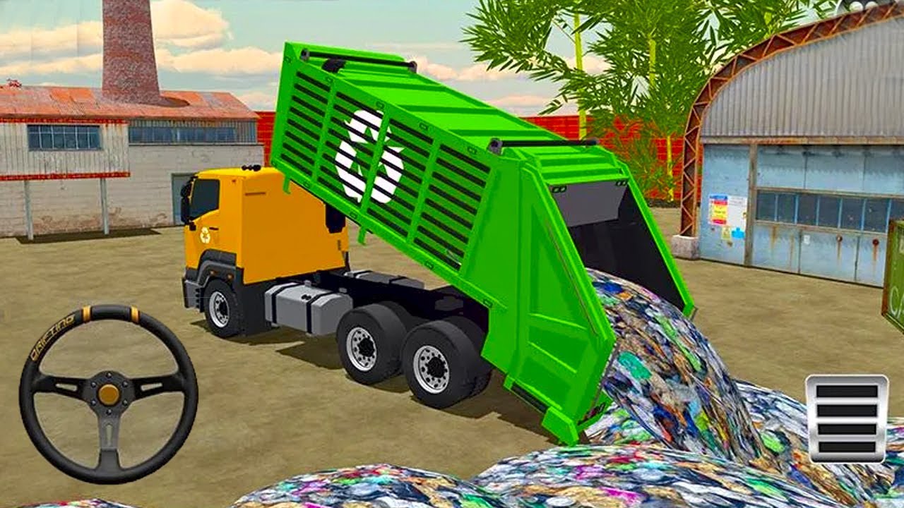 Offroad Garbage Truck: Dump Truck Driving Games - Android Gameplay ...