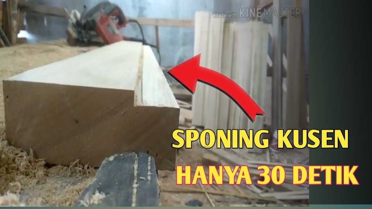 Teknik cepat membuat sponing kayu kusen jendela dan pintu - YouTube