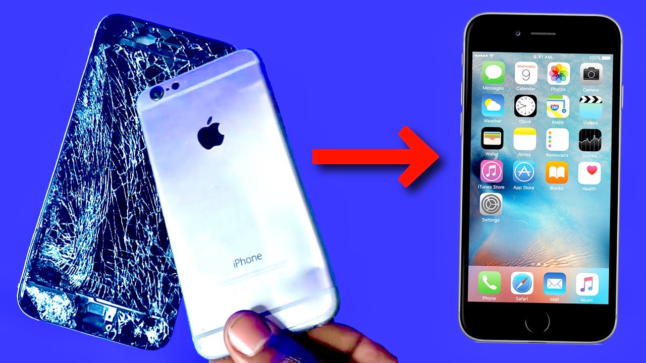 iPhone 6 Restoration after getting Smashed || Restore Broken Old Phone ...
