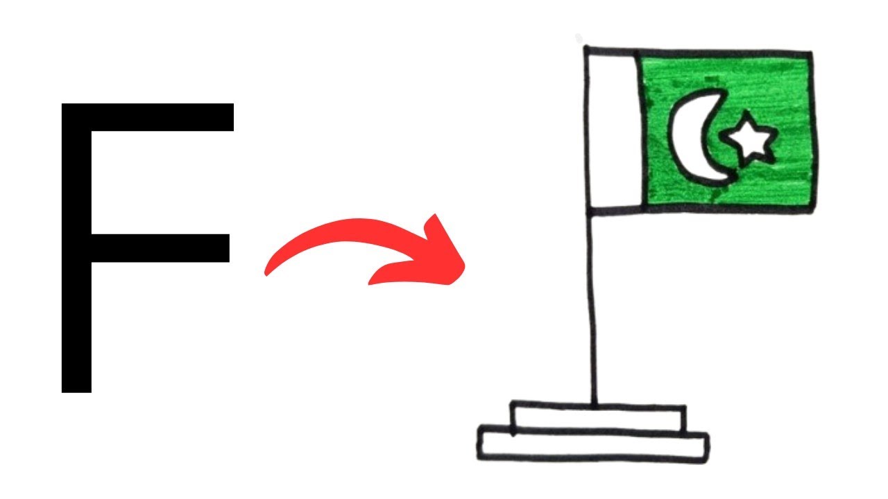 Pakistan Flag Drawing| Flag Drawing Easy #flag #flagdrawing #howtodraw ...