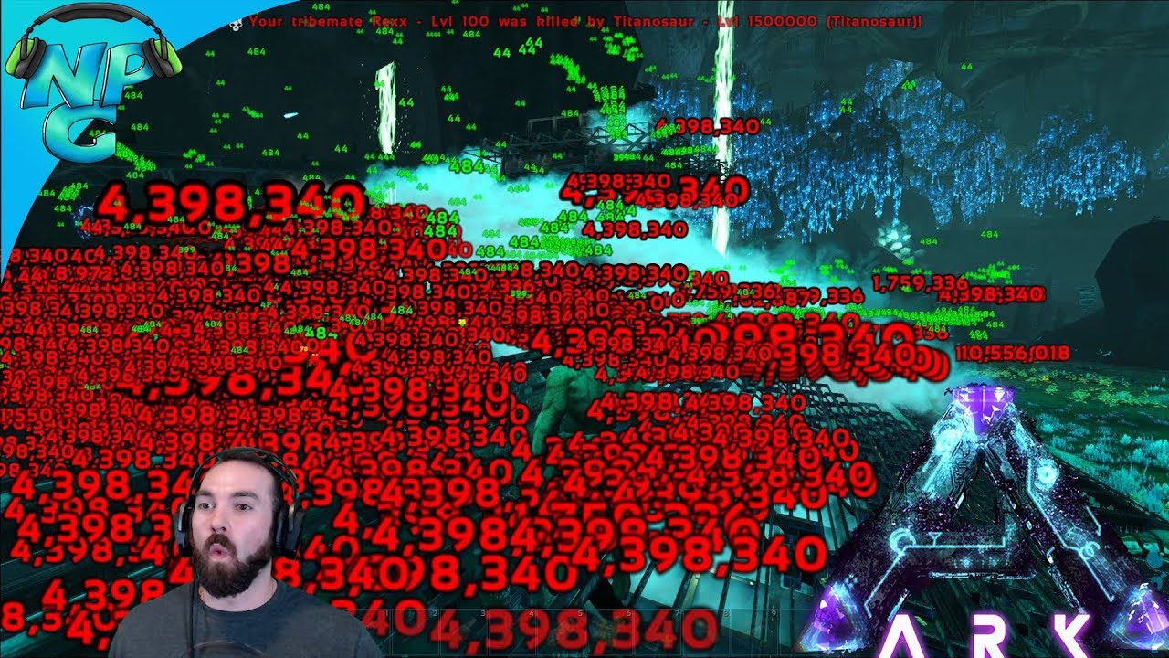 ARK Aberration Attack on Titan - A Level 1,500,000 Titanosaur Attacks ...