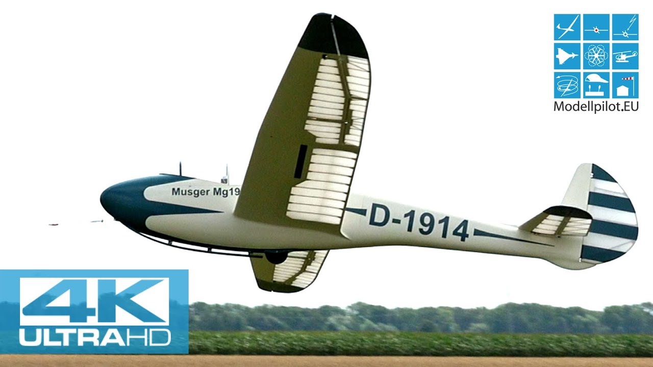 MUSGER MG 19A 1:2,25 TOMAHAWK AVIATION RC SCALE CLASSIC GLIDER ...