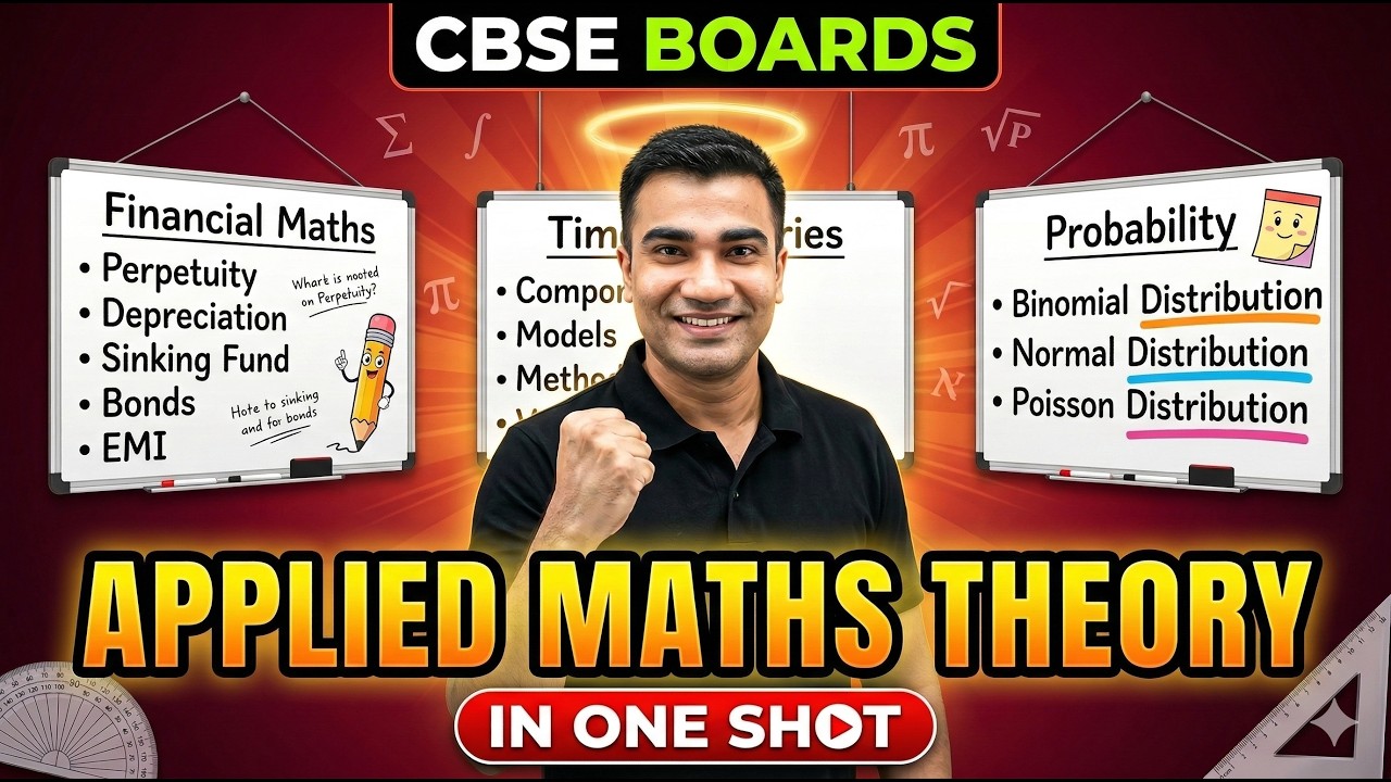 All Theory Covered in One Video | Applied Maths All Chapters Theory ...