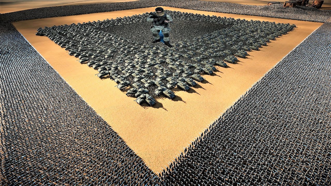 CAN 480K JEDI KNIGHT DISTROY 50K MODERN SOLDIERS & SHERMAN TANK ...