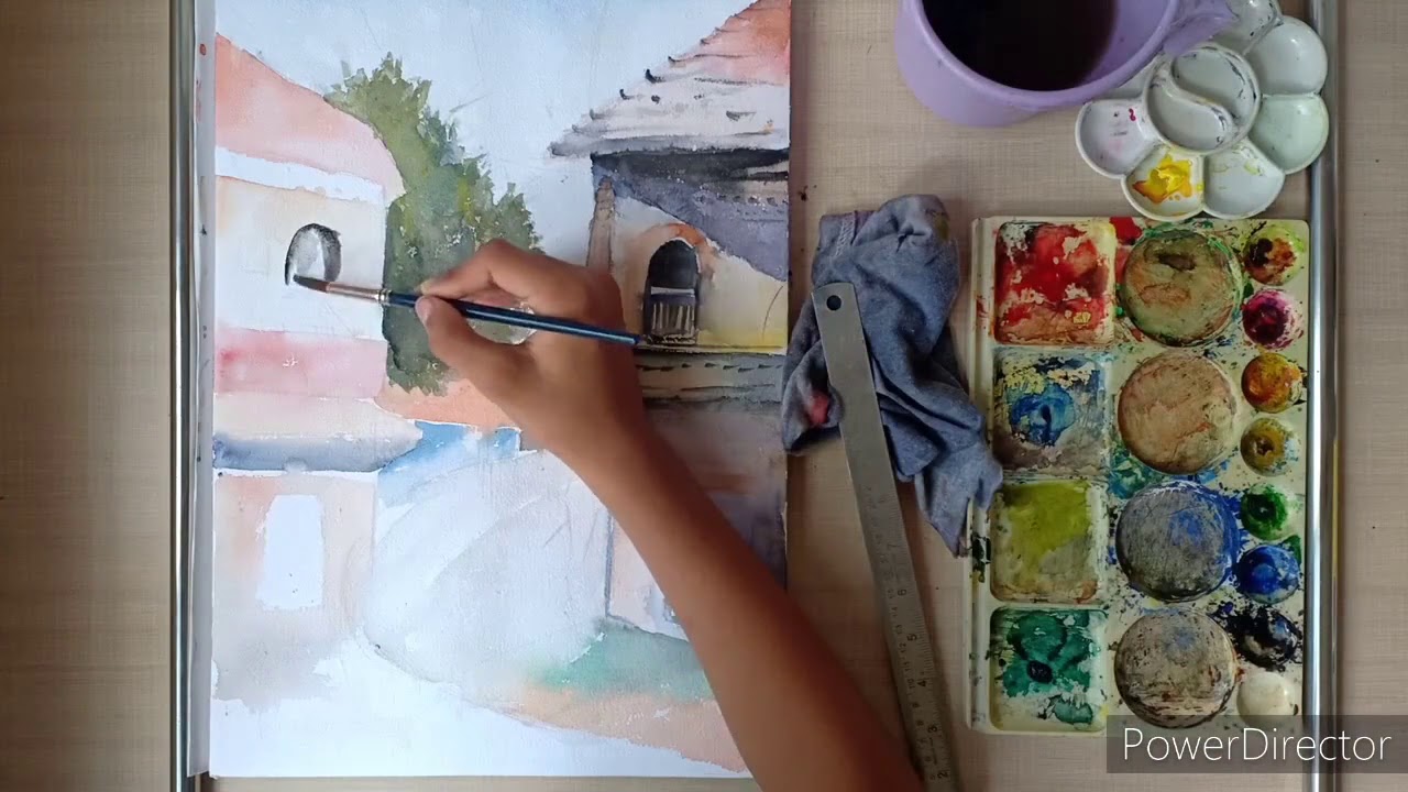 Amazing ! 😍👌👌 watercolor painting .🔥🔥 - YouTube