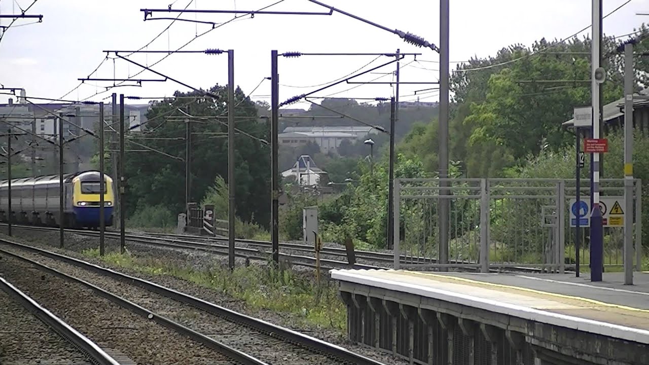 (HD) East Midlands HST & Freight Trains On The Midland Mainline, Mill ...