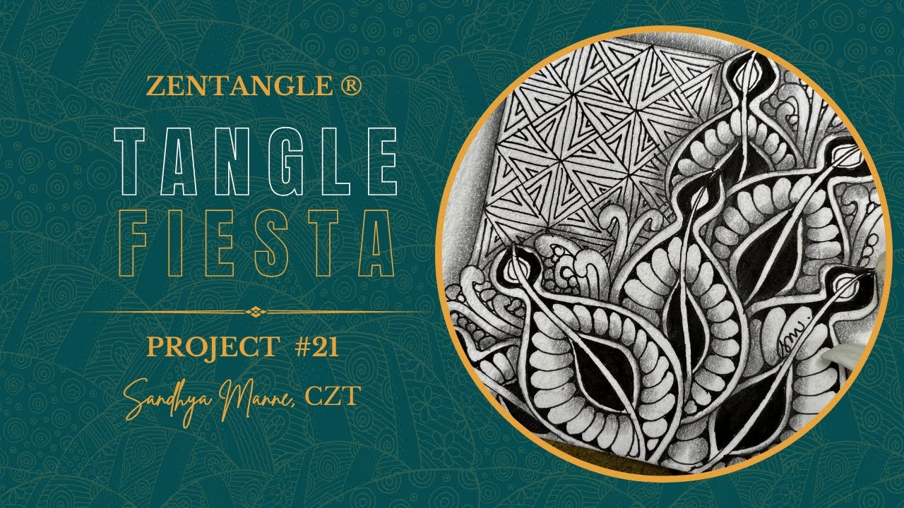 Tangles TOFFEE, MOOKA, and OTM Tangle Fiesta #21 - YouTube