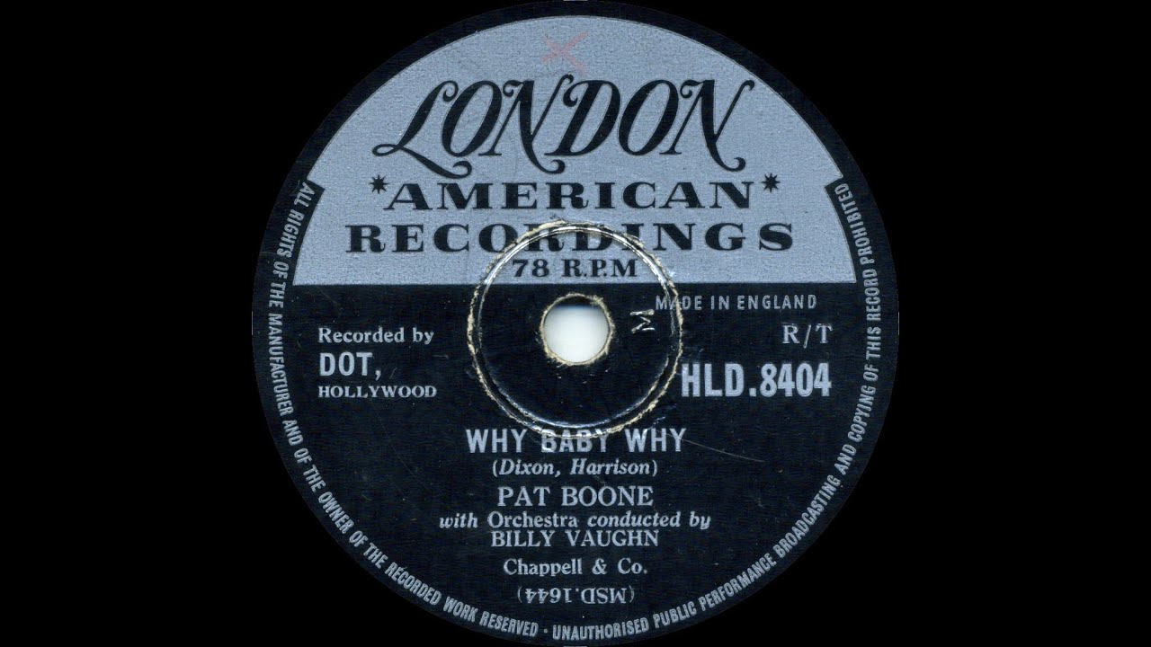 Pat Boone - Why Baby Why - YouTube
