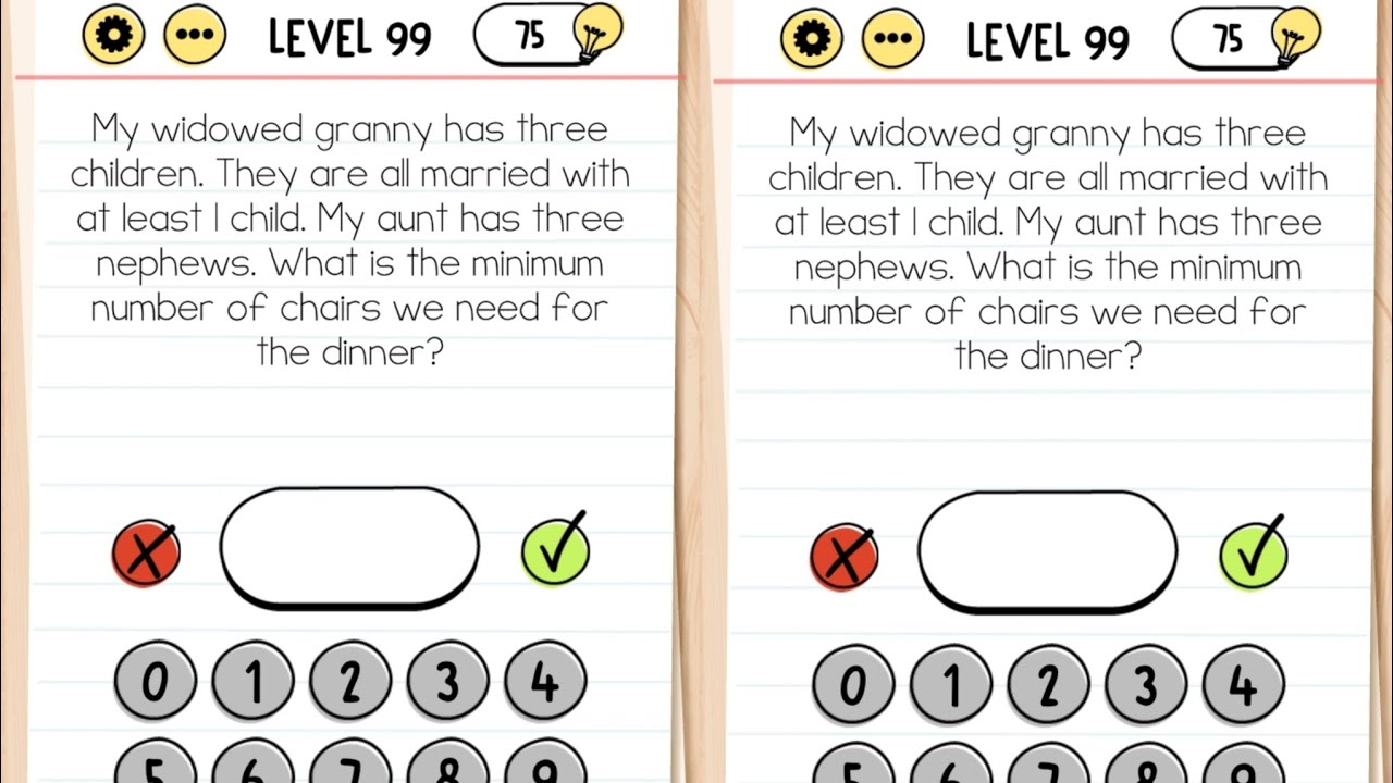 brain test 99 brain test level 99 - YouTube