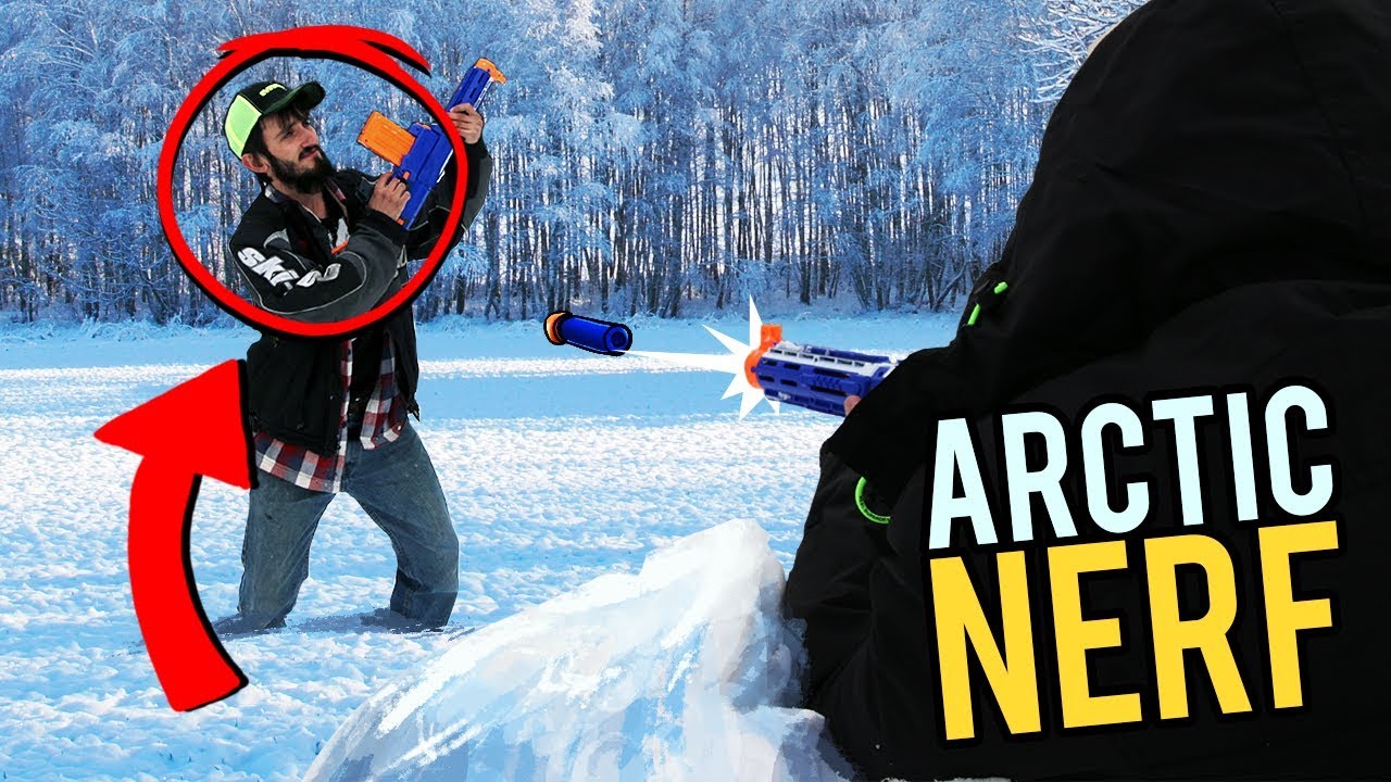 NERF WAR: Winter Base Challenge! (Real Life Nerf Challenge) - YouTube