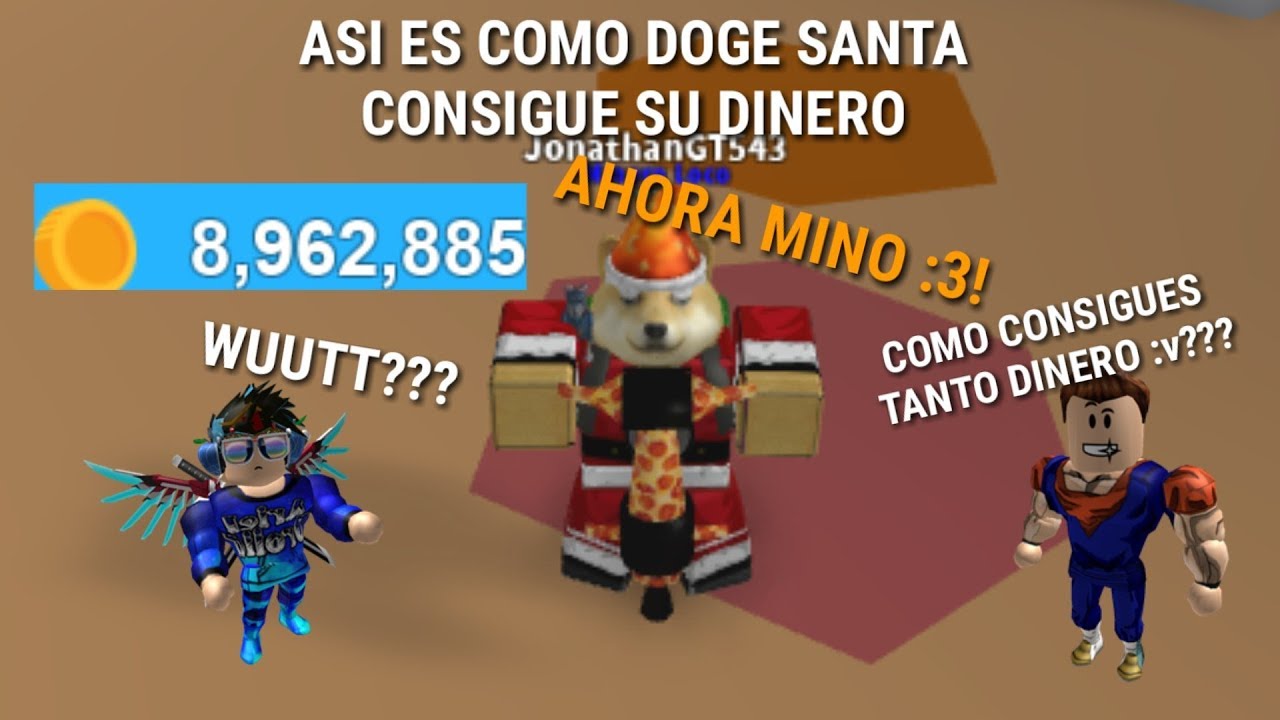 Asi es como DOGE santa consigue dinero para sus regalos | Roblox Parte ...