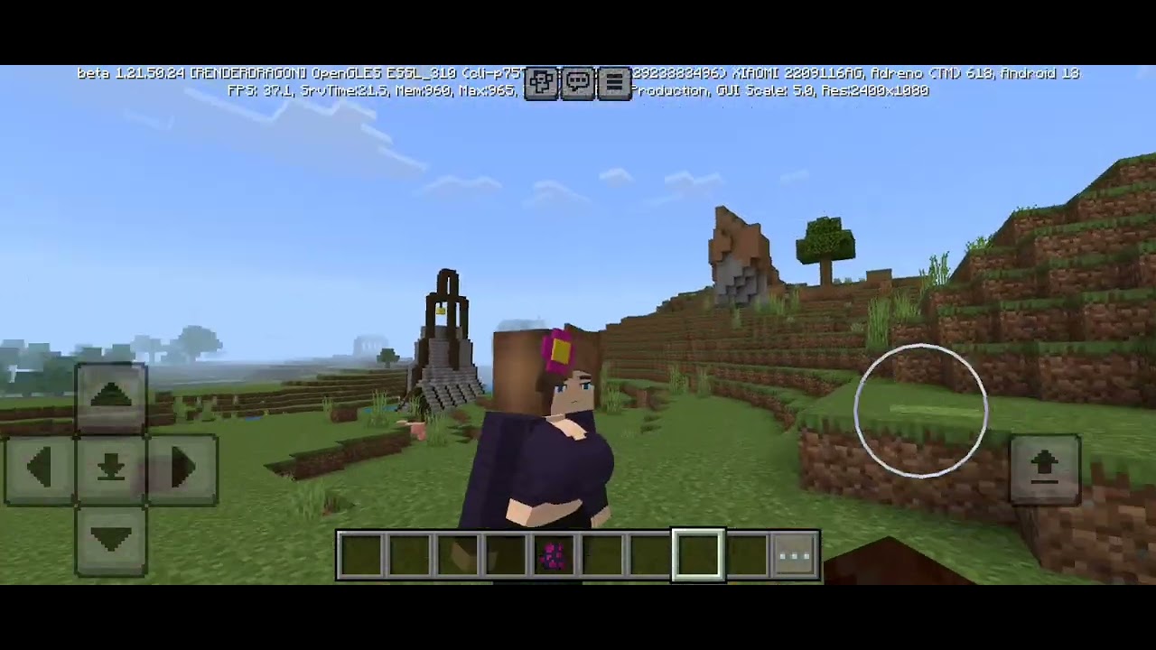 Jenny Girl in MINECRAFT BEDROCK - ADDON - YouTube