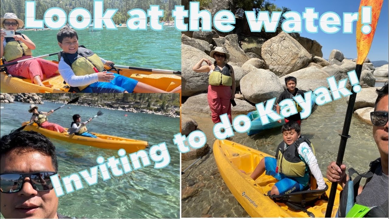 Kayaking and Biking @ Sand Harbor, Lake Tahoe - June 2021 Summer! - YouTube