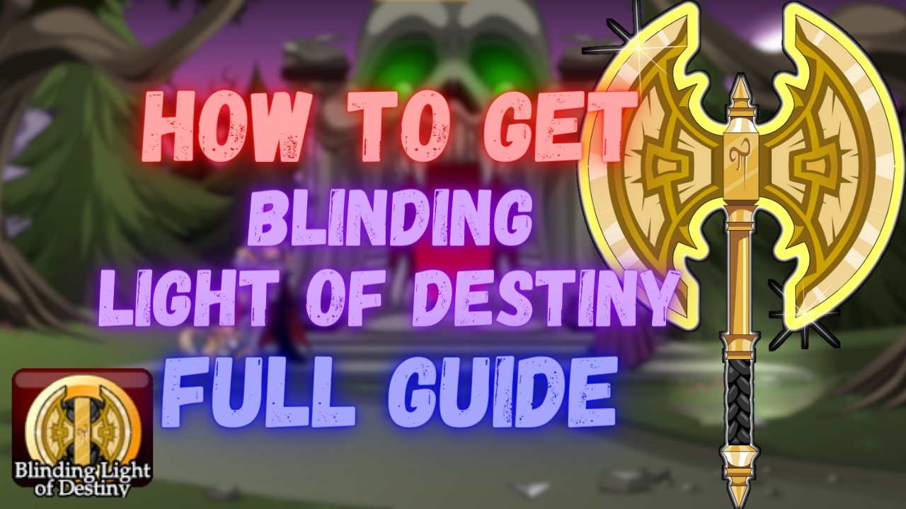 AQW Blinding Light of Destiny Weapon Guide (75% Undead Tagged) - YouTube