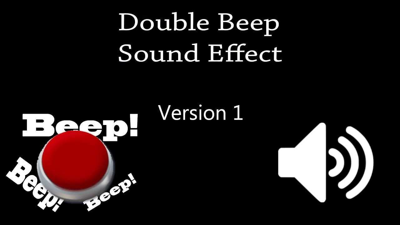 Double Beep Sound Effect - YouTube
