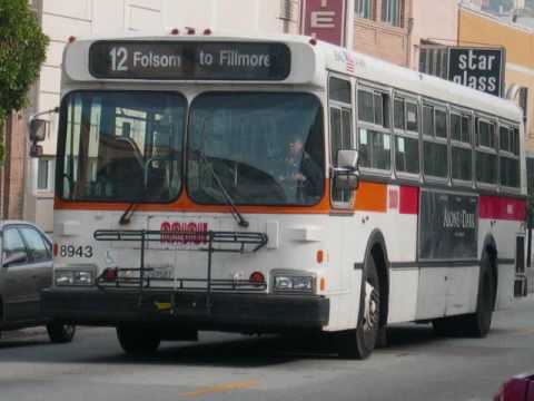 San Francisco MTA # 8943 - 1989 NewFlyer D40HF - YouTube
