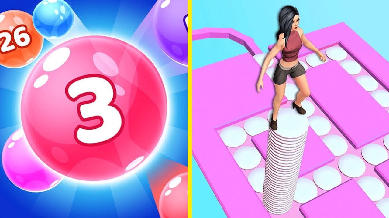 Marbel Run Vs Stacky dash Walkthrough Android iOS Gameplay ZASXC43ZM - YouTube