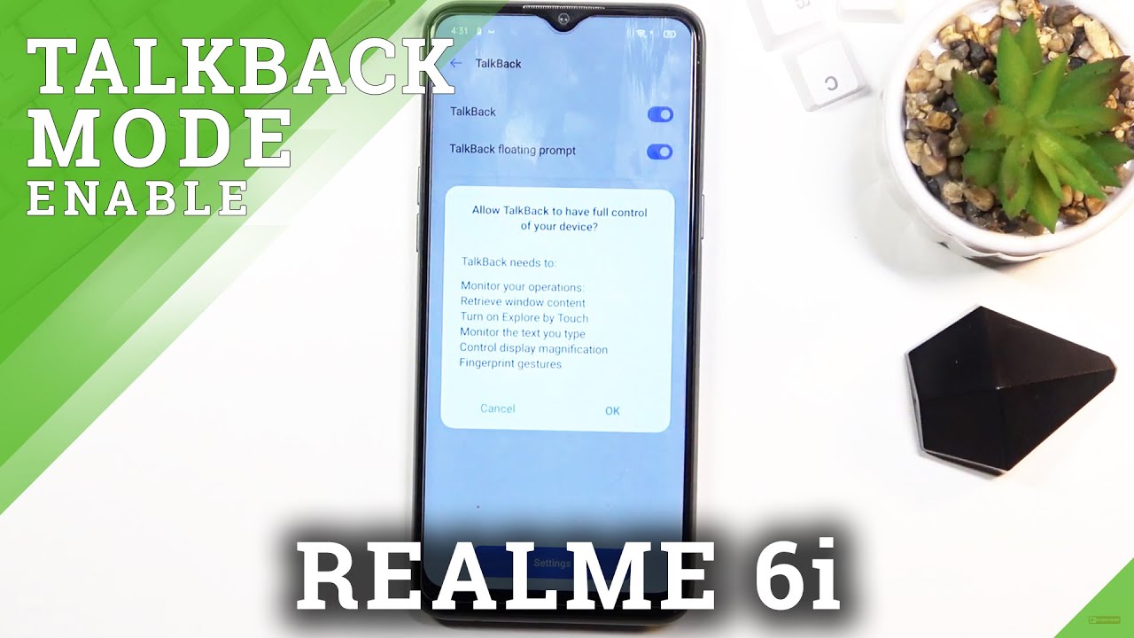 How to Activate TalkBack on REALME 6i – Allow Screen Reader - YouTube