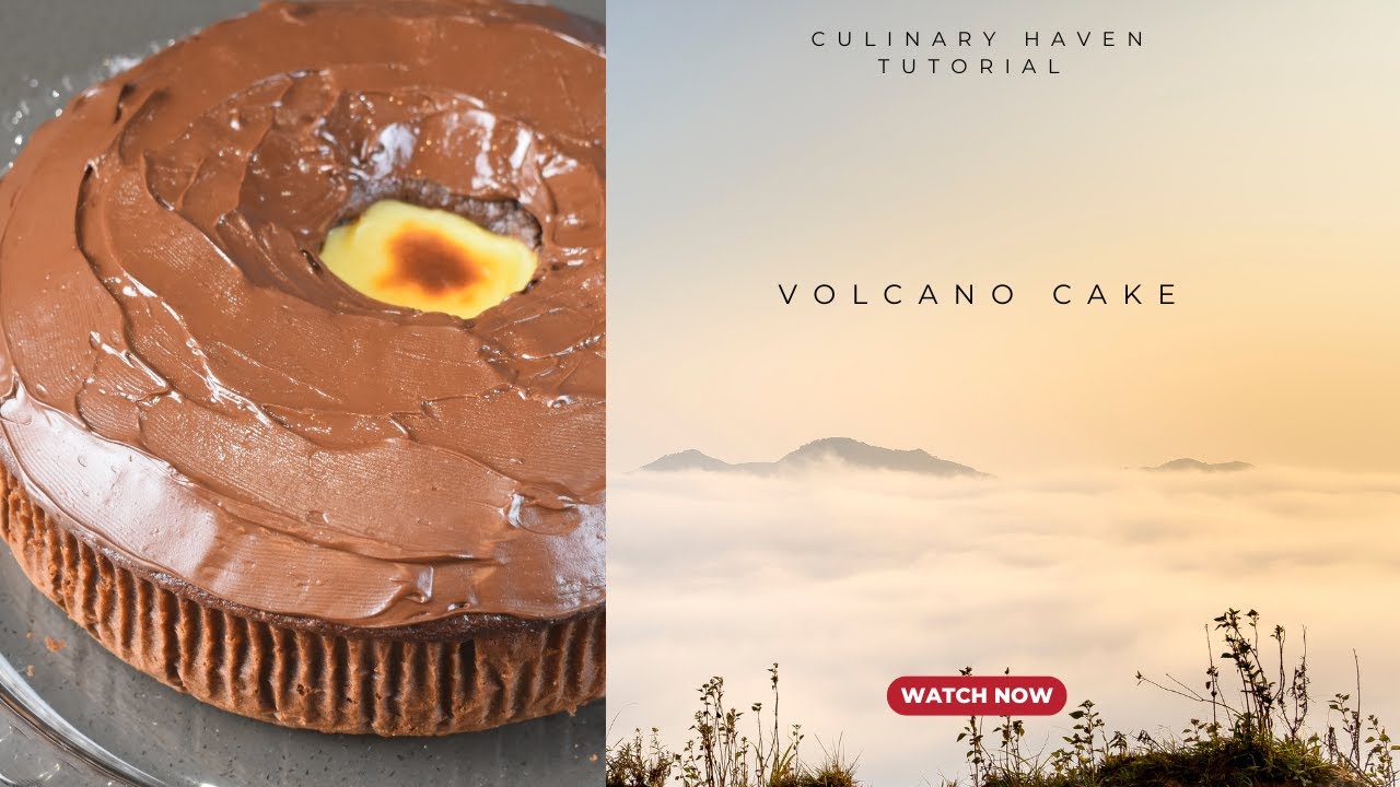 Volcano Cake - Culinary Haven (tutorial) - YouTube